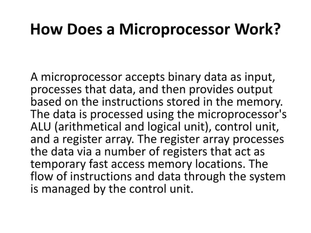 Draw And Explain The Architecture Of General Purpose Microprocessor Pptx