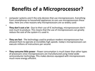 Draw and explain the architecture of general purpose microprocessor | PPTX