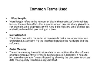 Draw and explain the architecture of general purpose microprocessor | PPTX