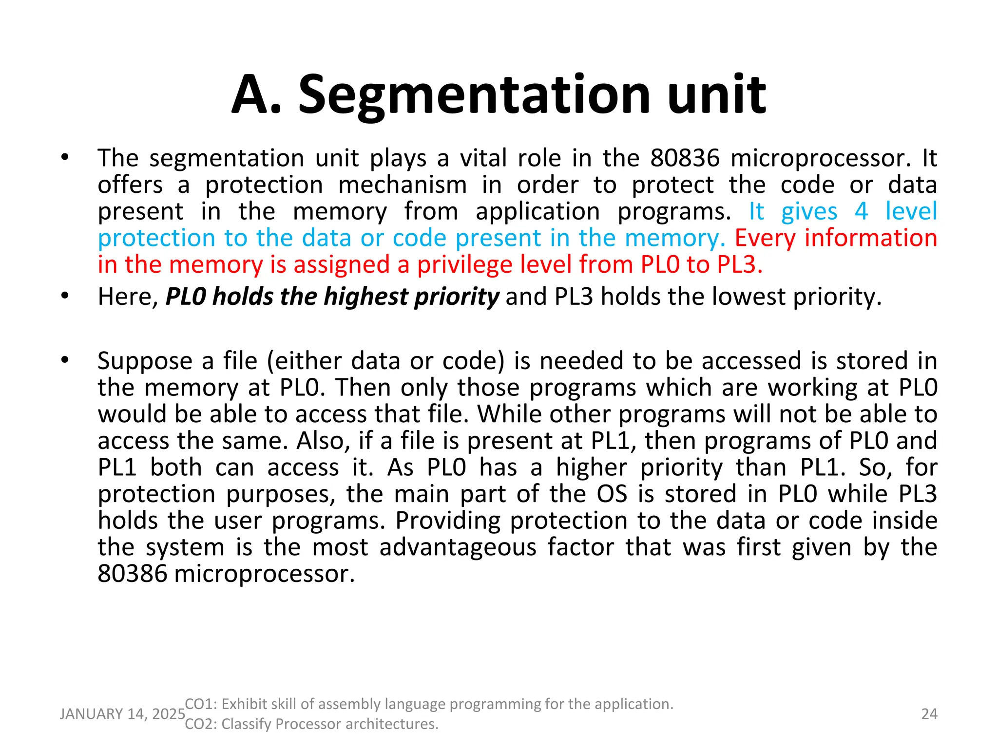 ARCHITECTURE OF 80386 IN DETAIL SPPU COMPUTER ENGINEERING SEM 4 | PDF