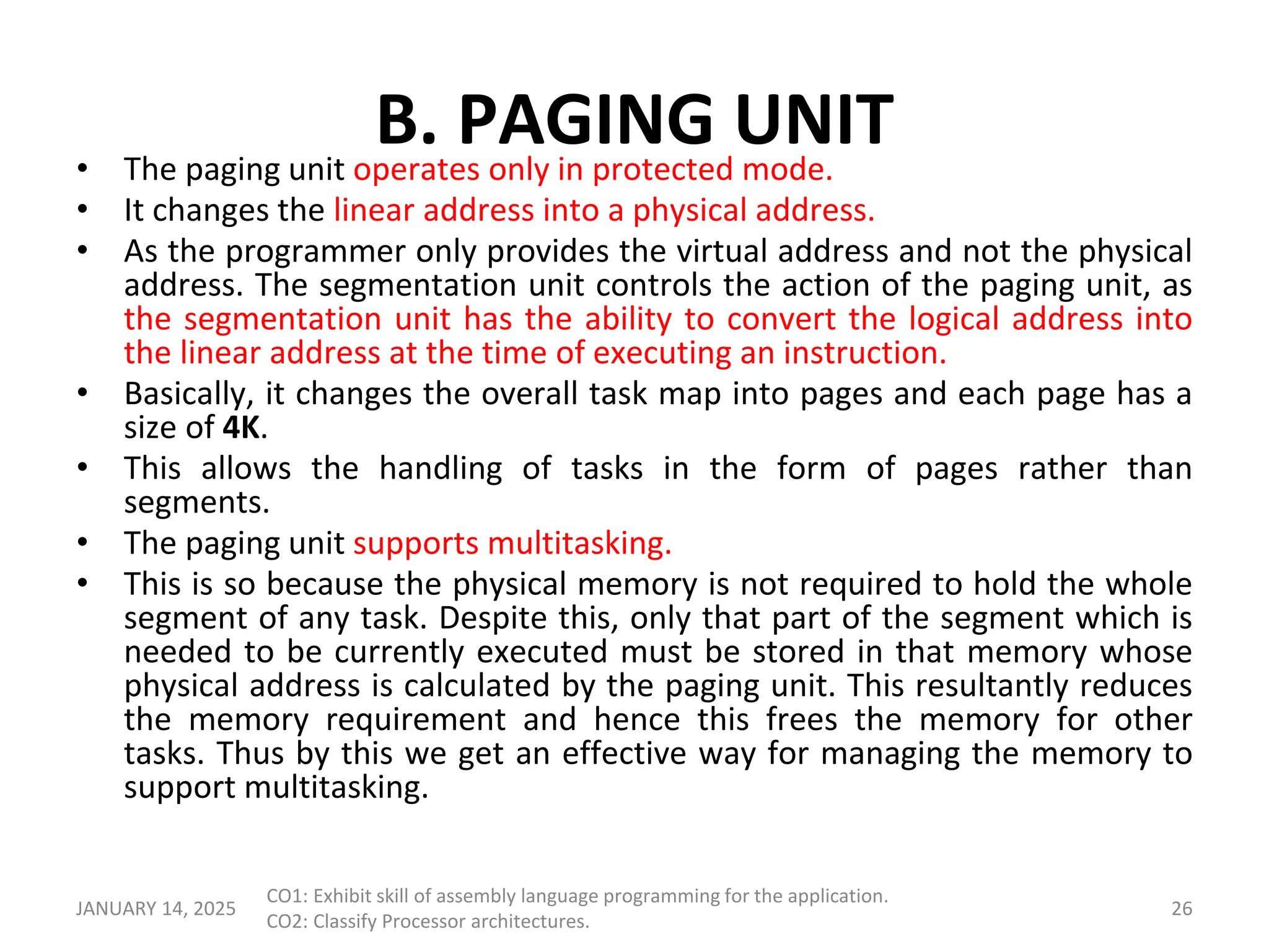ARCHITECTURE OF 80386 IN DETAIL SPPU COMPUTER ENGINEERING SEM 4 | PDF