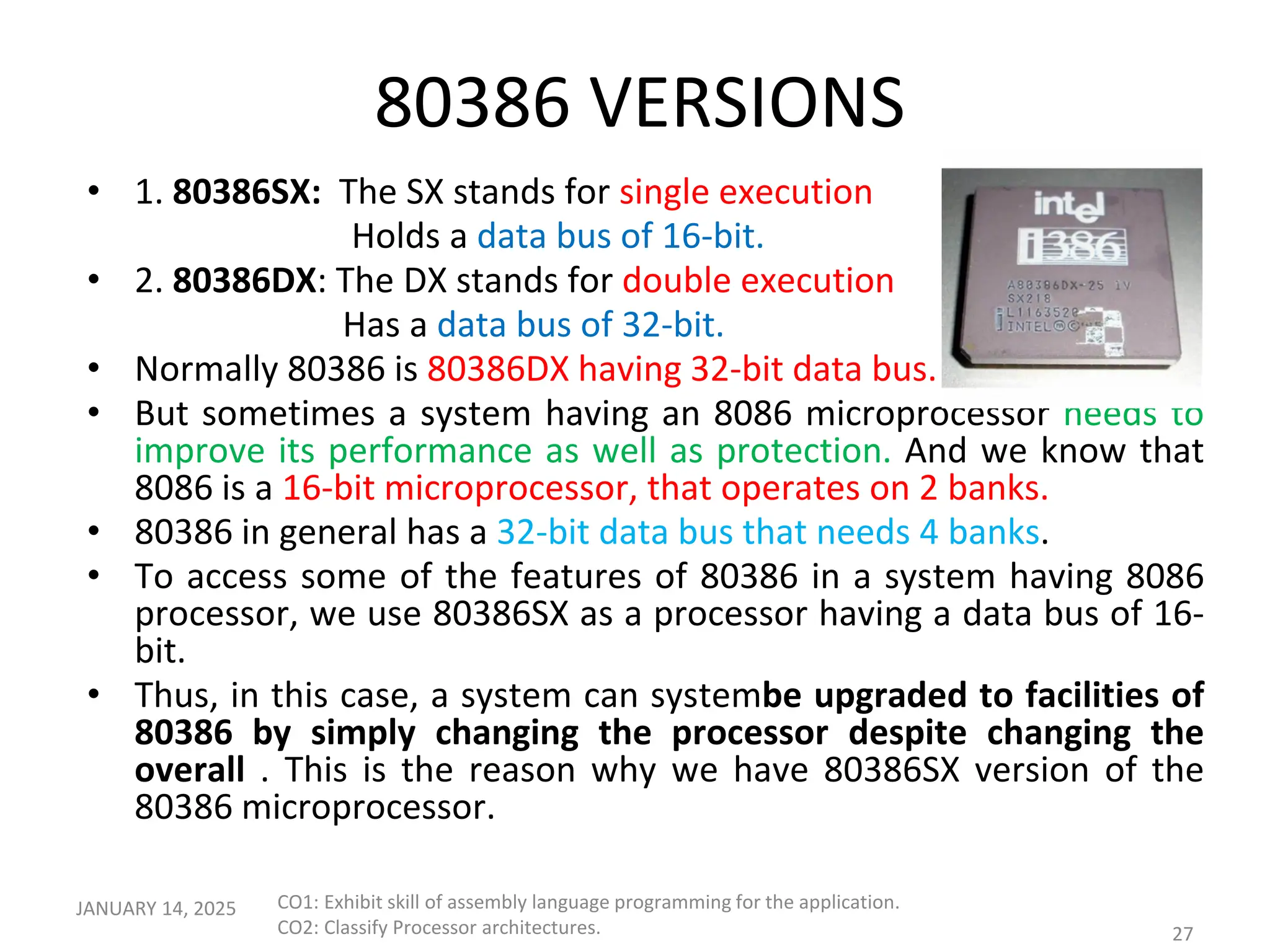 ARCHITECTURE OF 80386 IN DETAIL SPPU COMPUTER ENGINEERING SEM 4 | PDF