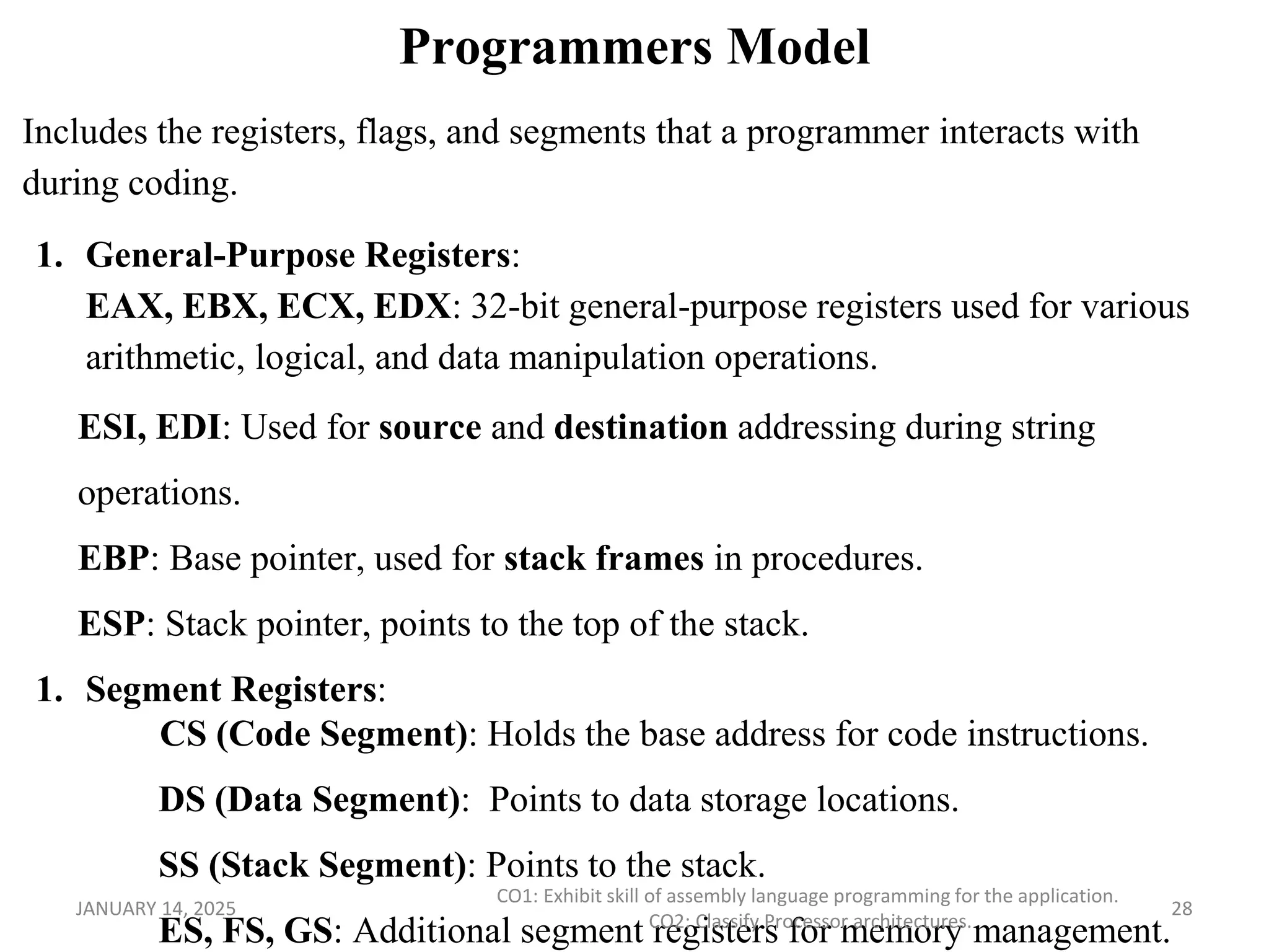 ARCHITECTURE OF 80386 IN DETAIL SPPU COMPUTER ENGINEERING SEM 4 | PDF