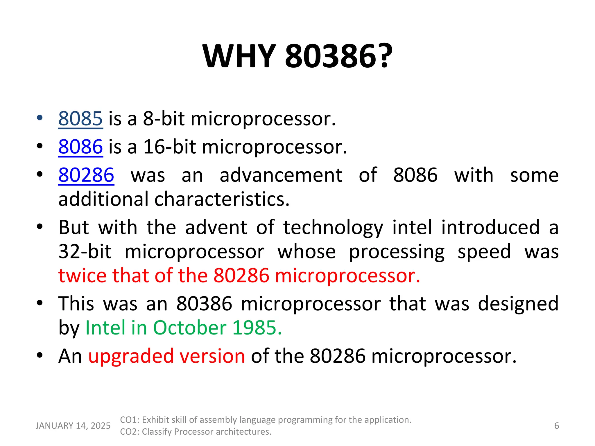 ARCHITECTURE OF 80386 IN DETAIL SPPU COMPUTER ENGINEERING SEM 4 | PDF