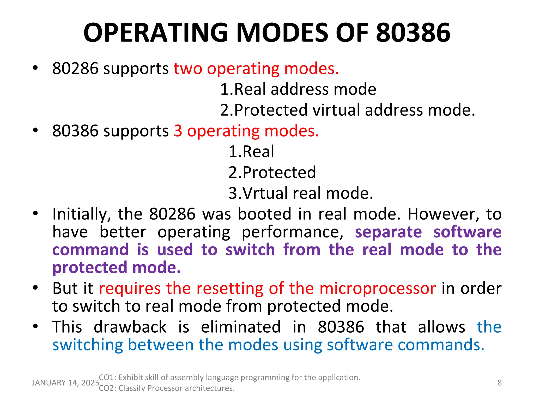 ARCHITECTURE OF 80386 IN DETAIL SPPU COMPUTER ENGINEERING SEM 4 | PDF