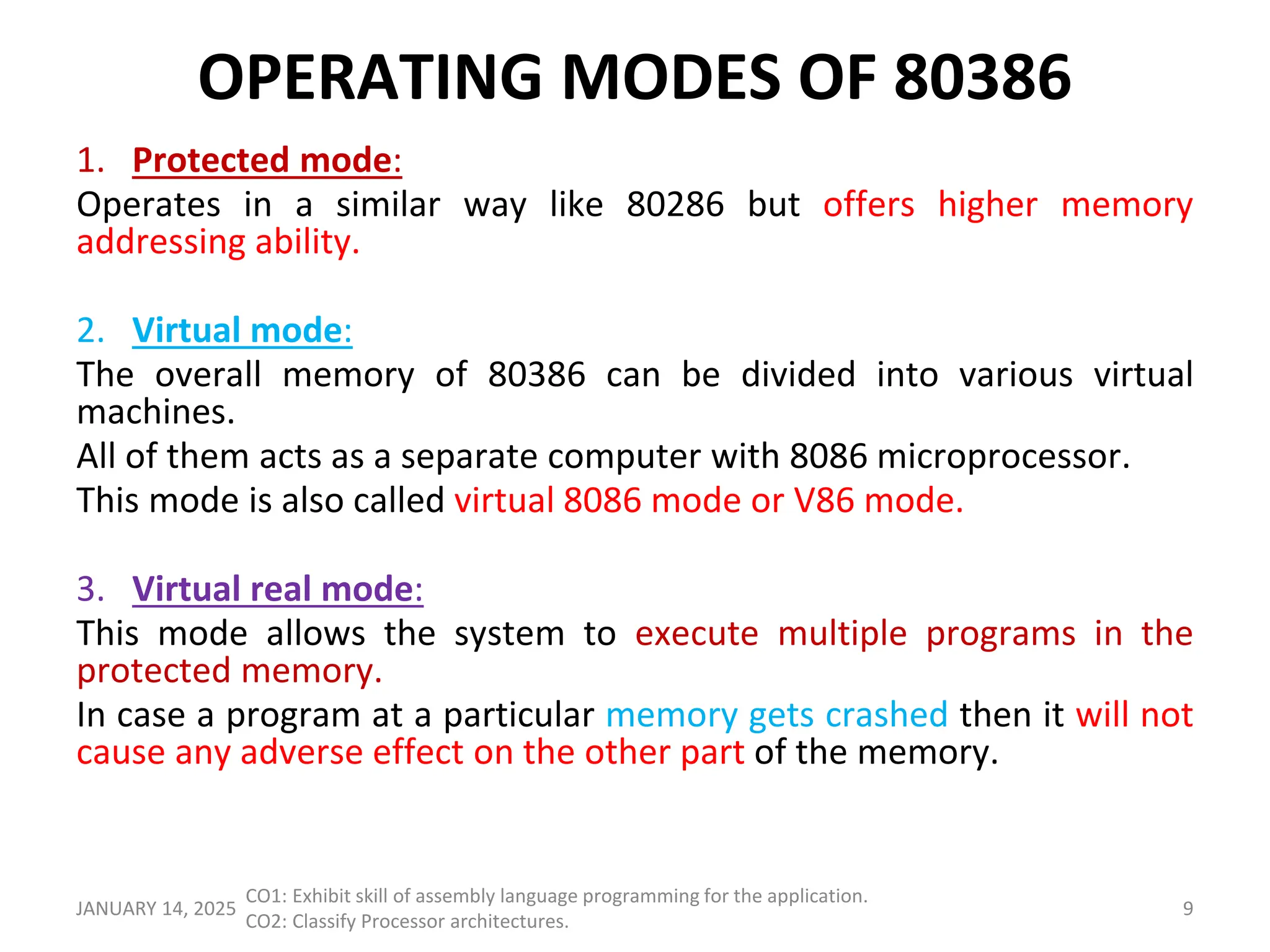 ARCHITECTURE OF 80386 IN DETAIL SPPU COMPUTER ENGINEERING SEM 4 | PPT