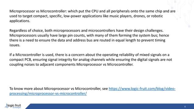 Microprocessor vs Microcontroller – An Overview | PPTX