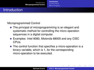 Micro program | PPT