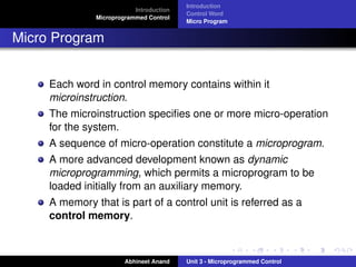 Micro program | PPT