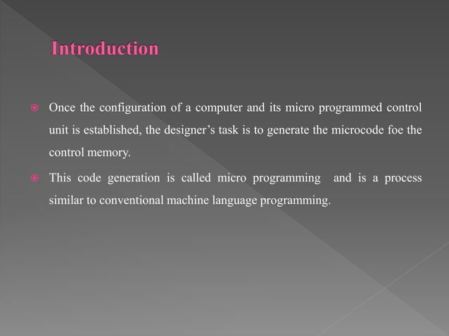Micro program example | PPTX