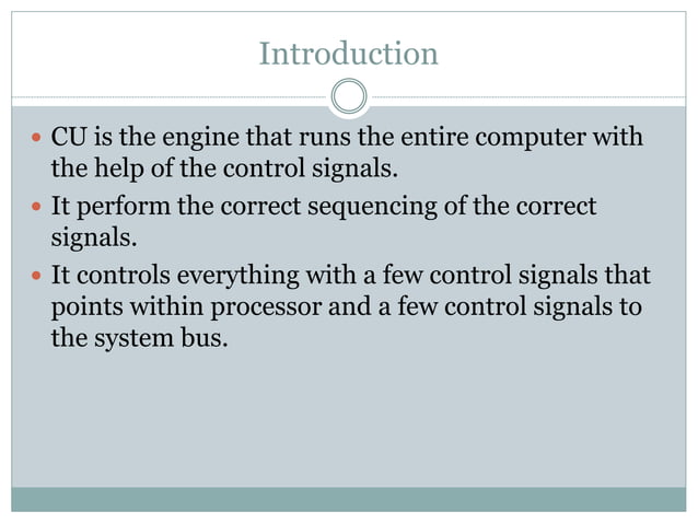 Micro Programmed Control Unit | PPTX