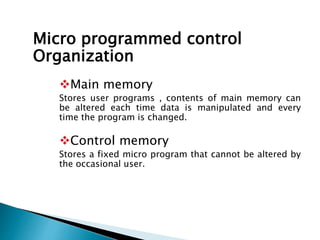 Micro programmed control | PPTX