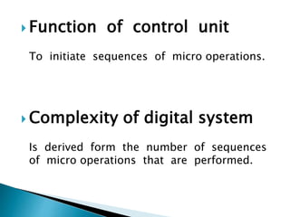 Micro programmed control | PPTX