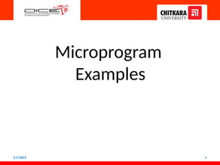 Microprogrammed Example in Computer Organisation and Architecture | PPT