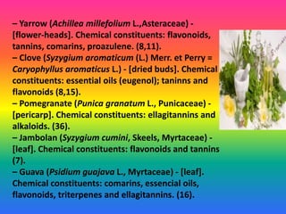 Antimicrobial activity of some phytochemicals | PPTX