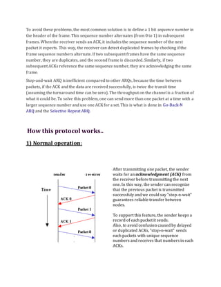 Micro project on ARQ | DOCX