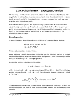 Demand Estimation of Maruti Suzuki Swift | PDF