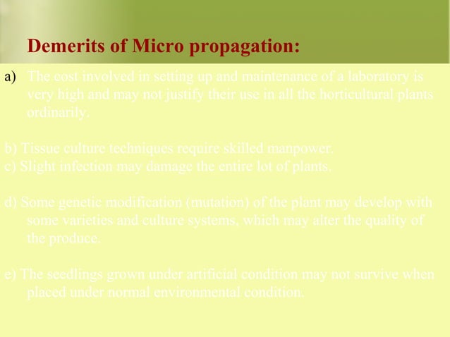 Micropropagation | PPT