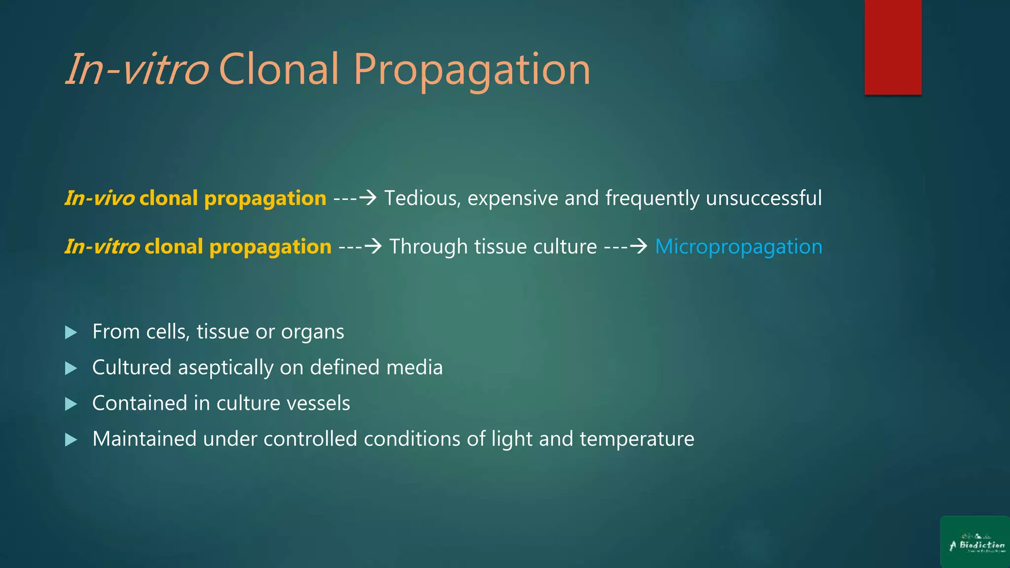 Clonal Propagation: Introduction, Techniques, Factors, Applications and ...