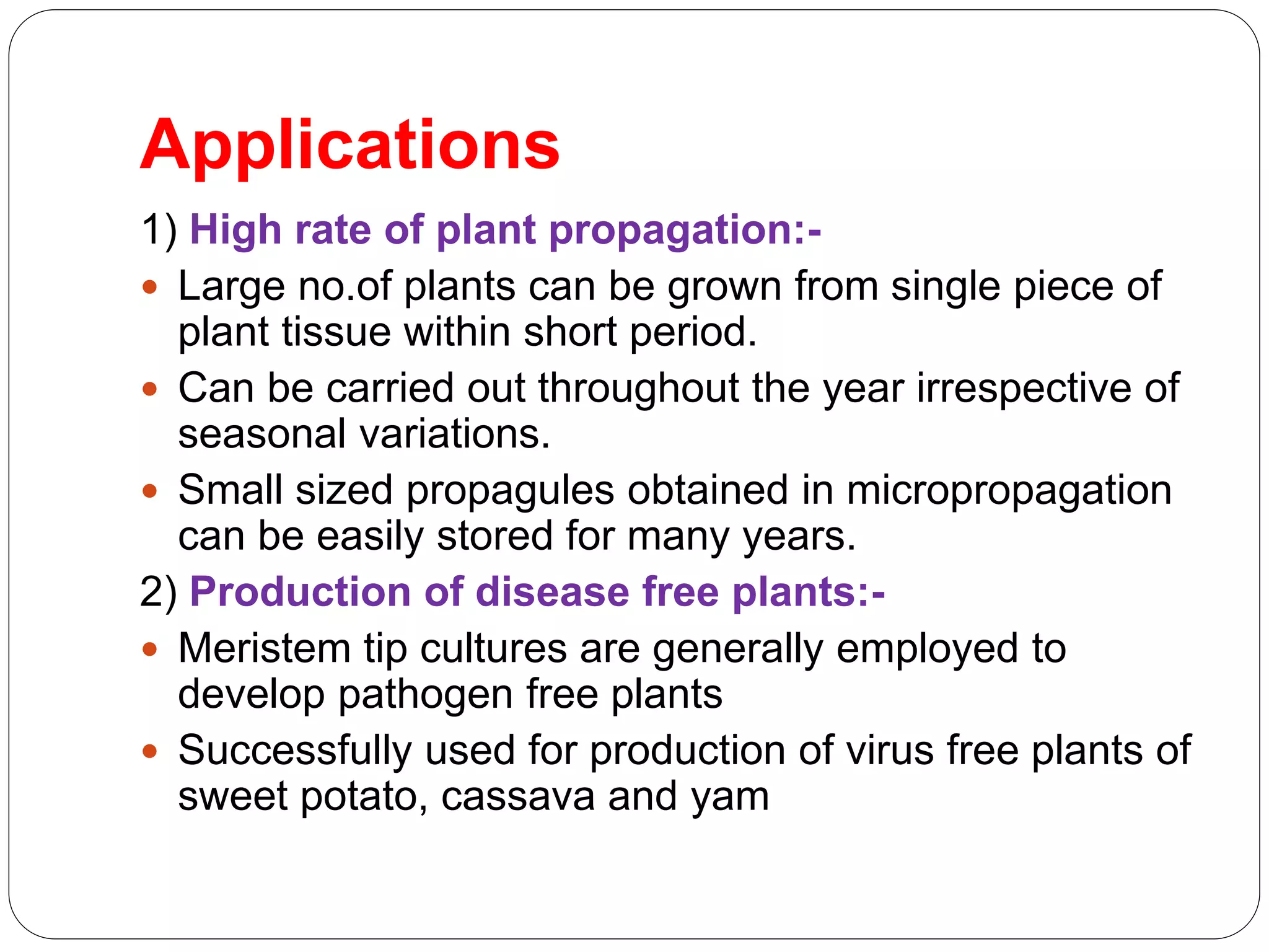 Micropropagation technique | PPTX