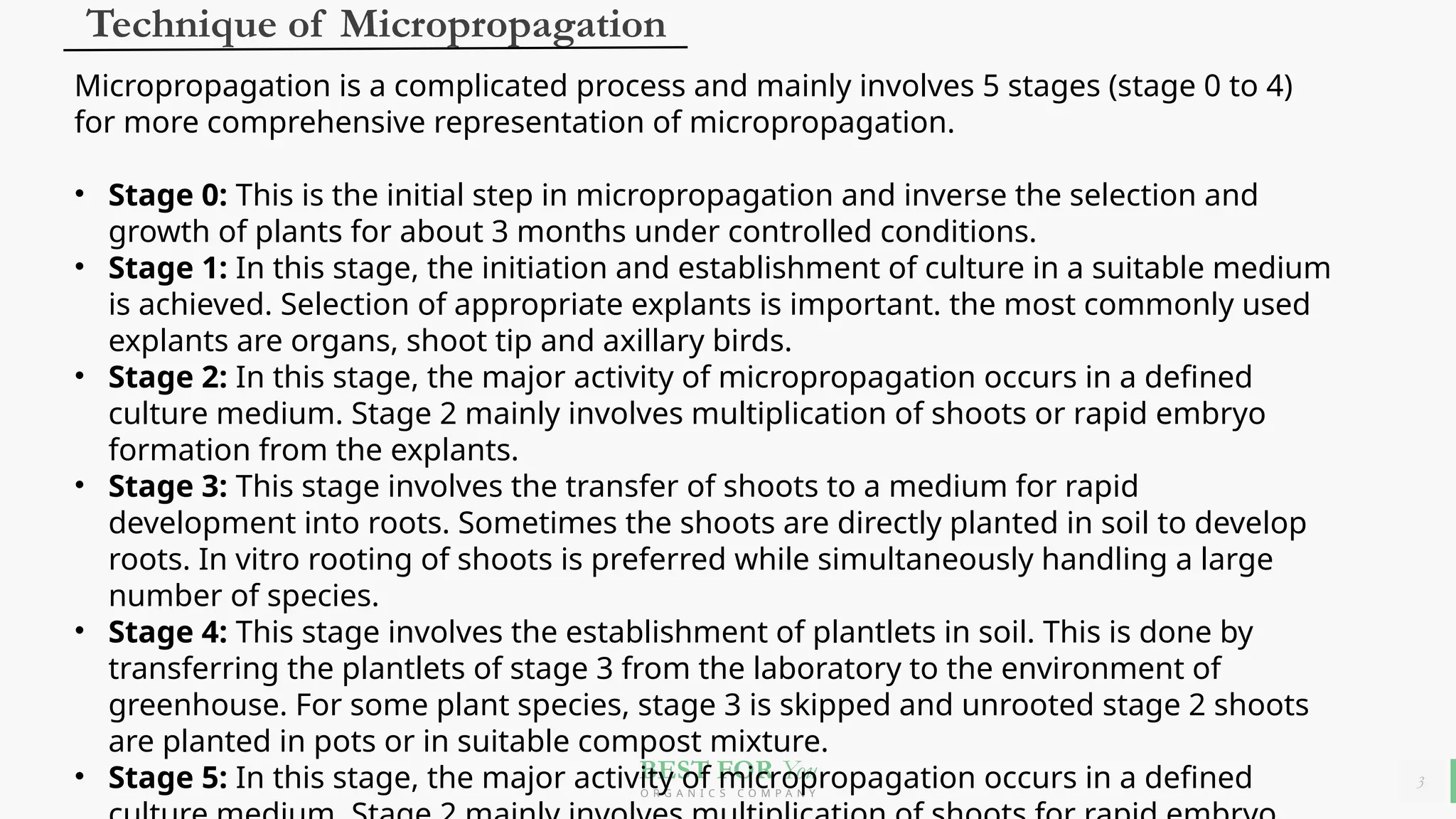 Micropropagation ppt.pptx from Plant biotechnology | PPTX