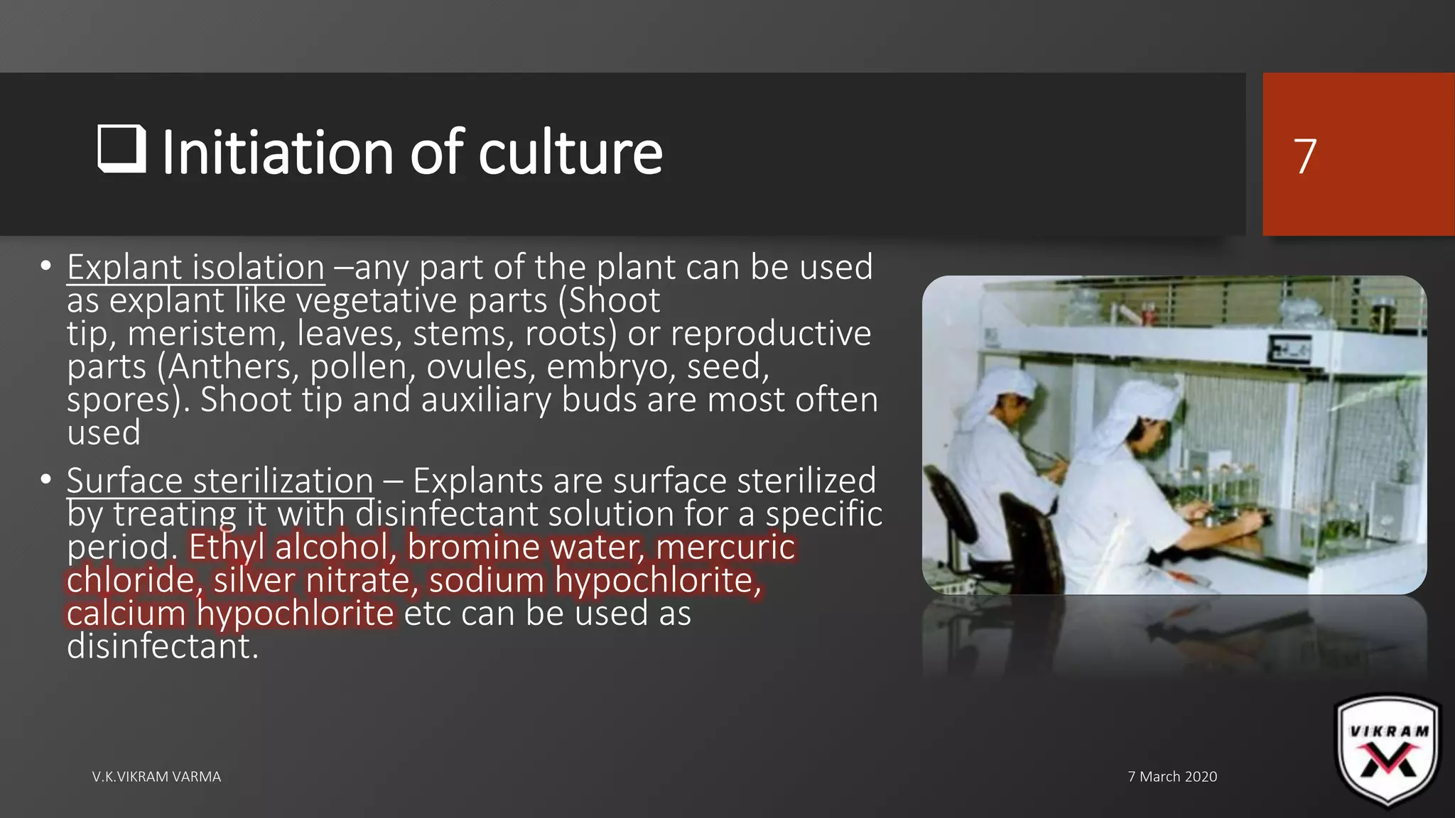 MICROPROPAGATION OF MEDICINAL & AROMATIC PLANTS / CLONAL PROPAGATION | PPTX