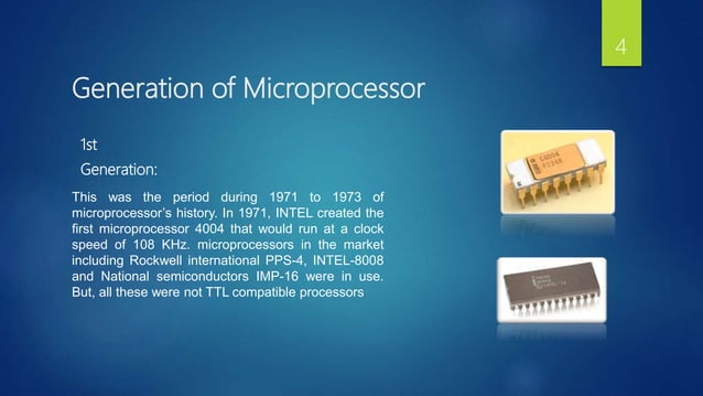 Microprocessors historical background | PPT