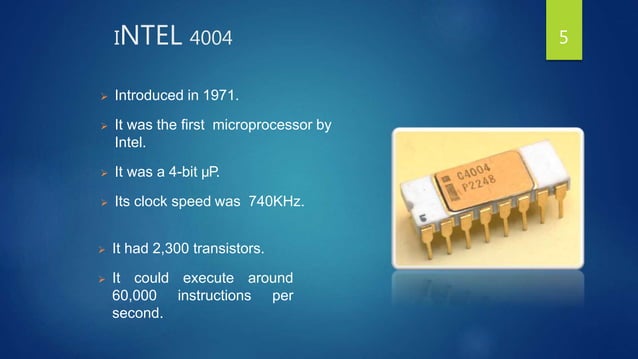 Microprocessors historical background | PPT