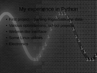 MicroPython&electronics prezentācija | PPT