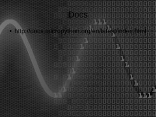 MicroPython&electronics prezentācija | ODP
