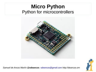 Micro-python | PPT