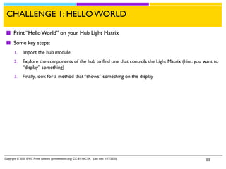 MicroPython for LEGO Spike - introduction | PDF
