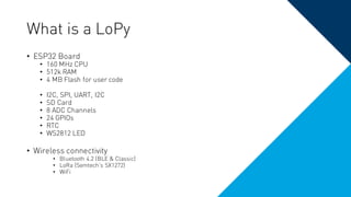 Getting Started with MicroPython and LoPy | PPT