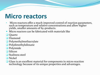 Micro reactors | PPTX