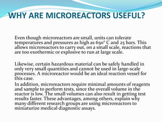 Micro reactors | PPTX