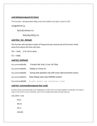 SIMPLE Frequency METER using AT89c51 | DOCX | Computing | Technology ...