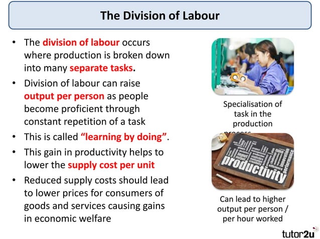 Tutor2u - Production, Productivity and Costs | PPTX | Business ...