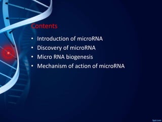 microRNA therapeutics | PPTX | Biological Sciences | Science