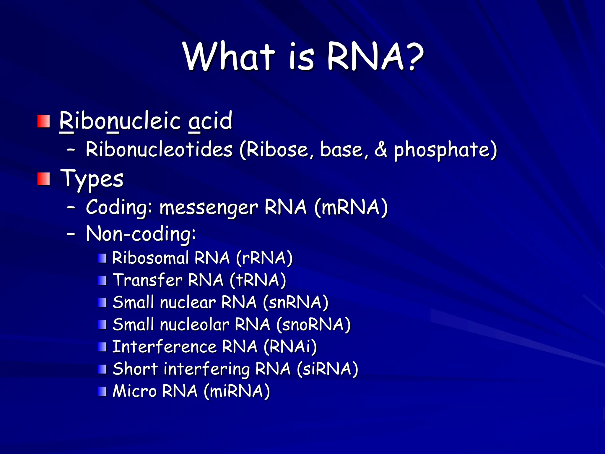 MicroRNA Small noncoding RNA features .ppt