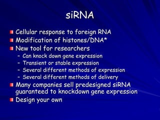 MicroRNA Small noncoding RNA features .ppt