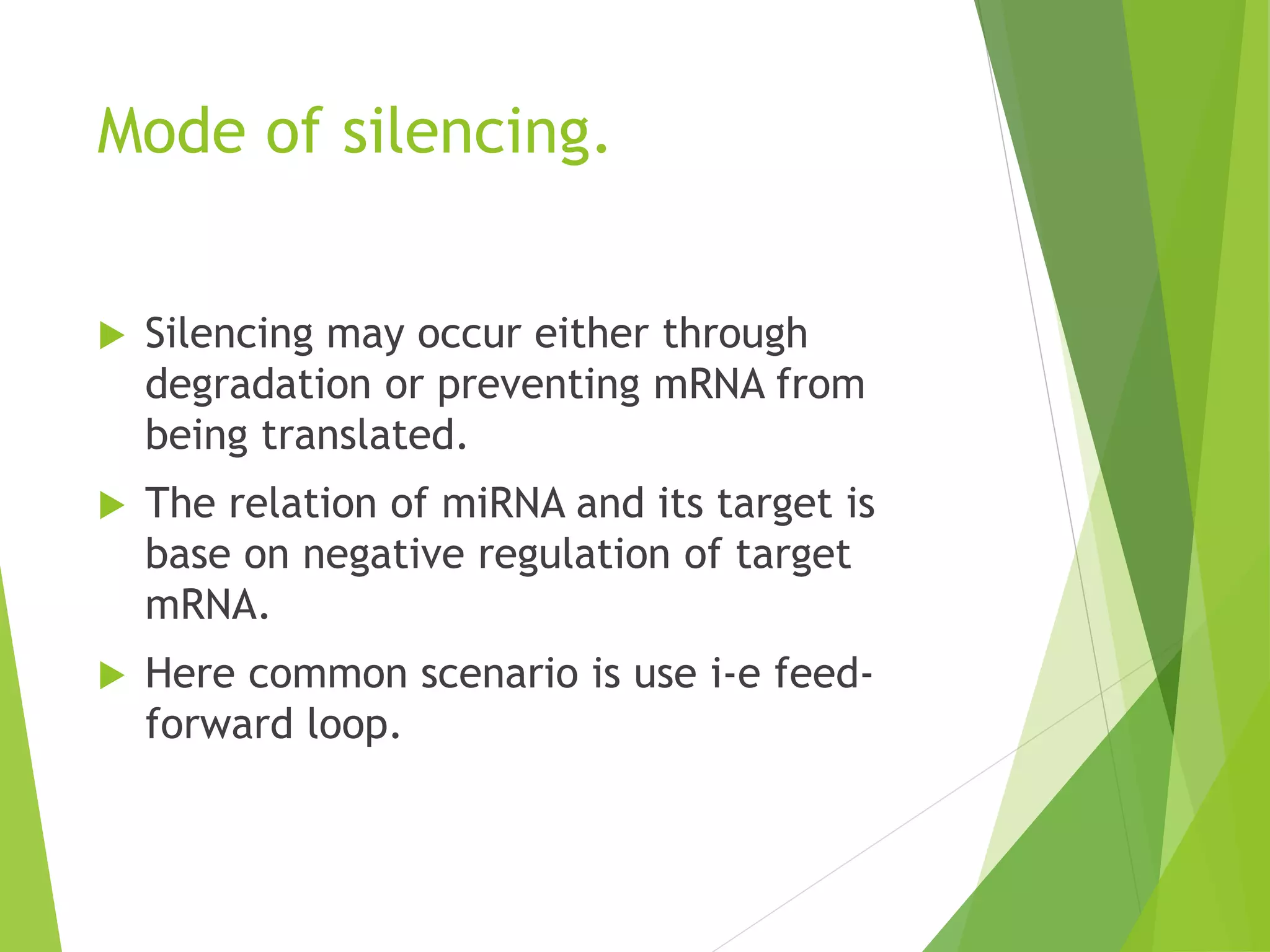 MicroRNA and thier role in gene regulation | PPTX