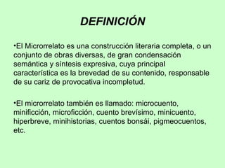 Microrrelatos | PPT