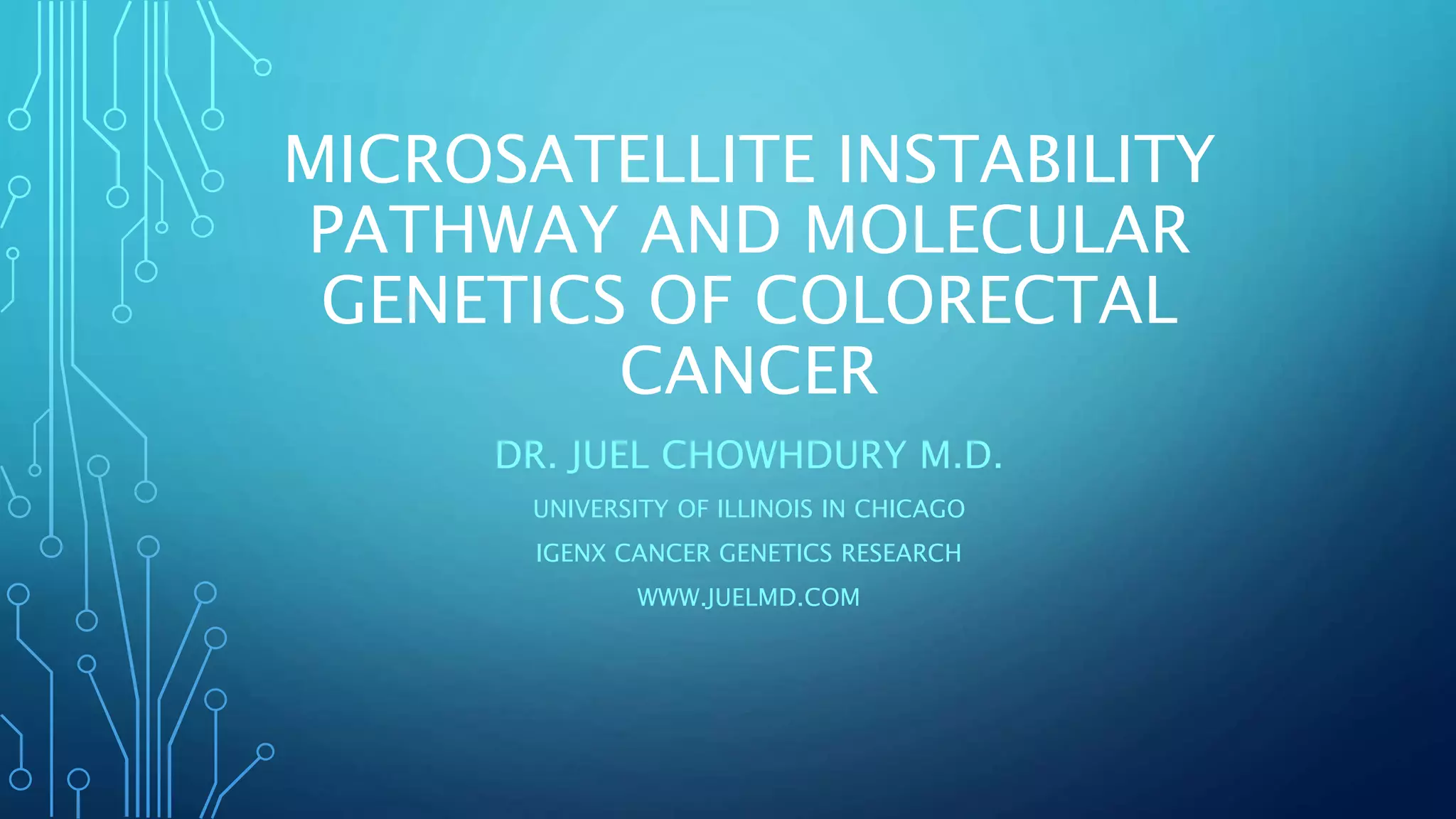 Microsatellite instability pathway and molecular genetics of colorectal ...