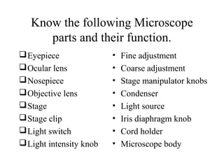 Microscope ...chanderhash..asu2017010100041 | PPT