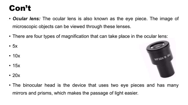LECTURE NOTES FOR MICROSCOPE FOR STUDENTS.pptx. | PPTX