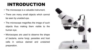 LECTURE NOTES FOR MICROSCOPE FOR STUDENTS.pptx. | PPTX