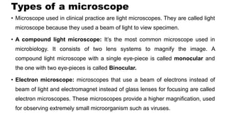 LECTURE NOTES FOR MICROSCOPE FOR STUDENTS.pptx. | PPTX