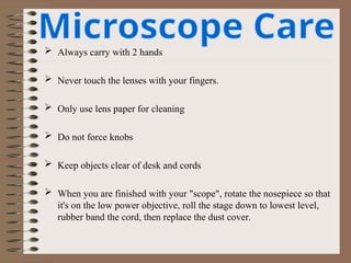 Parts and uses of Microscope in Medical Field | PPT