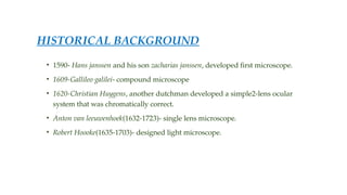 Microscope and detailed working along with table and graphs | PPTX