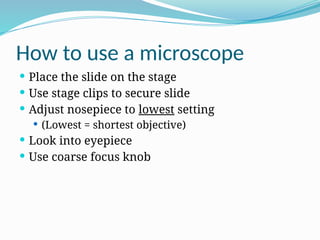 Microscope and Features of Its Essential Components.pptx
